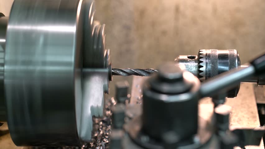 Metal Blank Machining Process On Stock Footage Video (100% Royalty-free ...