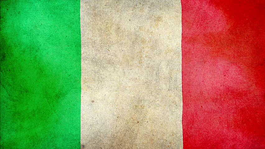 Italian Flag Background. Animated Stylized Stock Footage Video (100% ...