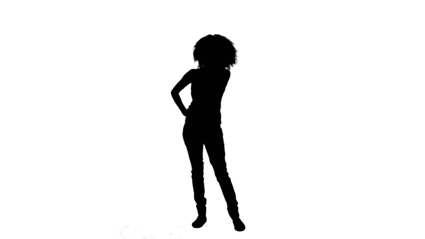 Stock Video Clip of Silhouette of a woman talking on her | Shutterstock