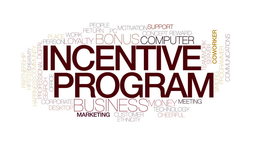 Incentive Program Animated Word Cloud. Stock Footage Video (100% ...