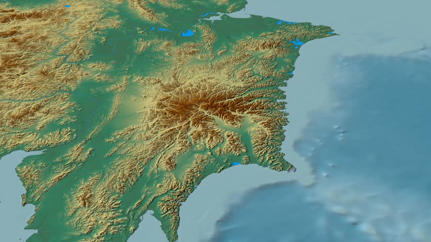 Very High-altitude Overflight Aerial Of Islands And Waters Off Alaska's ...