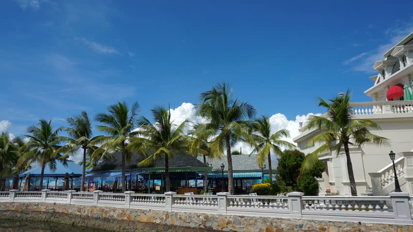 Driving In Downtown Progreso, Mexico On The Yucatan Peninsula. Stock ...