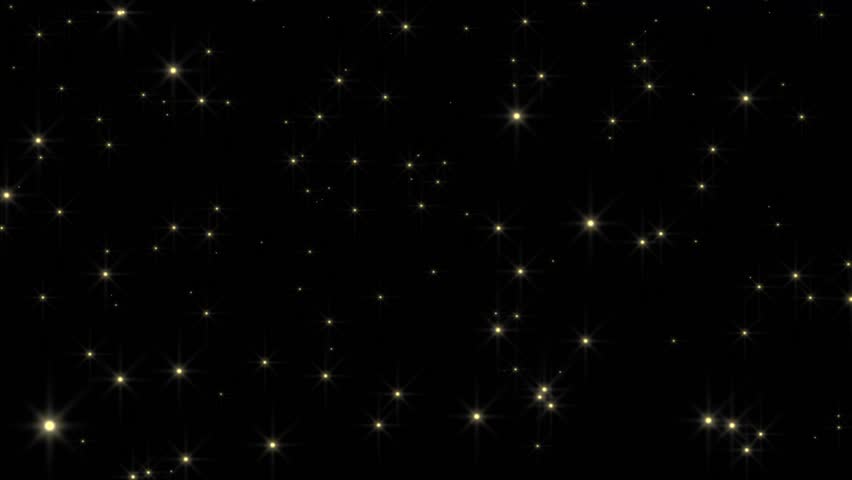 Glowing Particle Star In Random Direction With Bounce On Spotlight ...