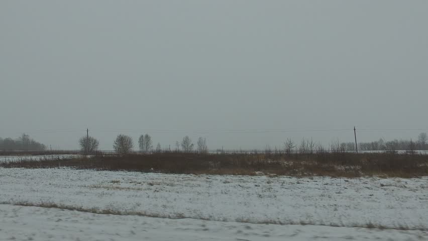 Russian Countryside from the Cars Stock Footage Video (100% Royalty ...