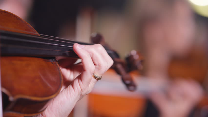 Close-up Of Musician Playing Violin, Classic Music Stock Footage Video ...