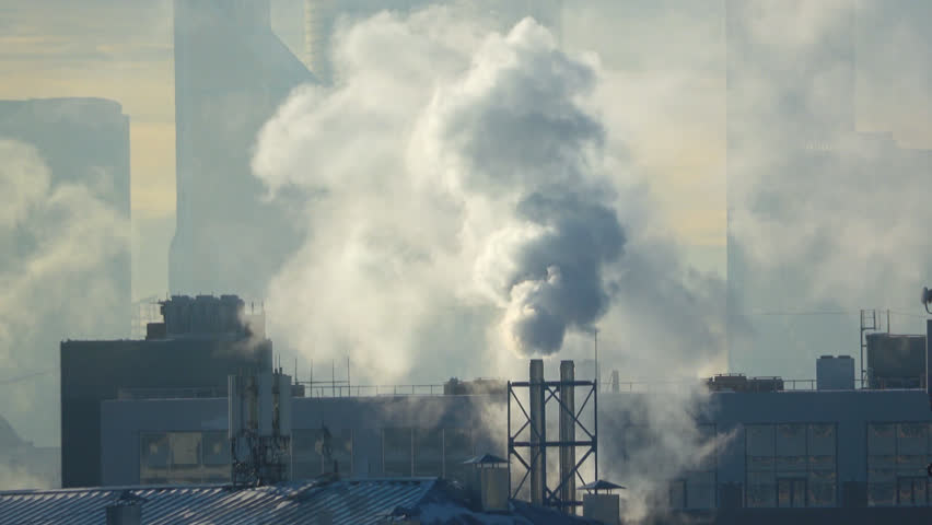 วิดีโอสต็อกของ air pollution from industrial plants. large | 23108869 ...