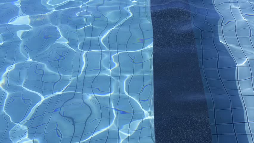 Refraction Of Sunlight In Swimming Pool Water. Animation Of Ripple ...