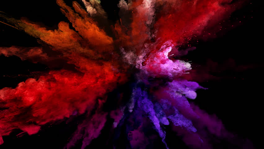 Stock video of cg animation of powder explosion with | 23786779 ...