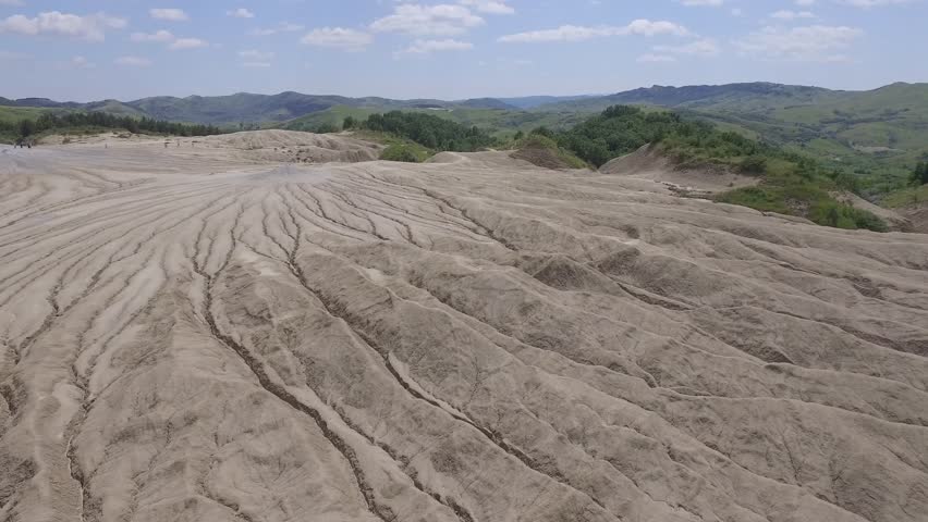 Aerial Shot Of Destructed Ground And Rocks After Mining Explosion Stock ...