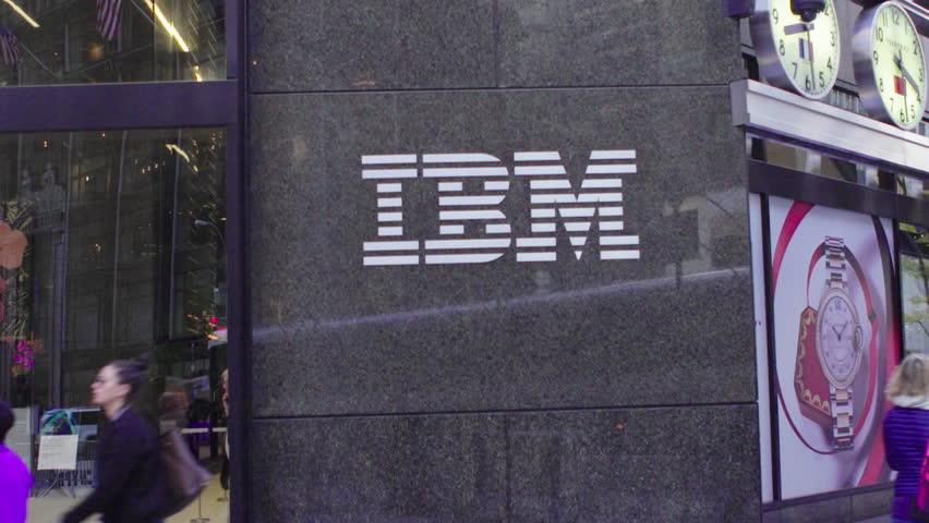 NEW YORK CITY - January 2017: Daytime Establishing Shot IBM ...