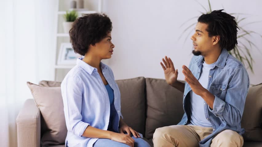 Sad People Talking To Each Other