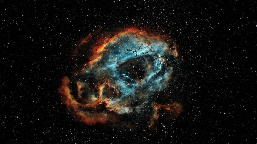 Stock video of animated voyage through a nebula in | 24821339 ...