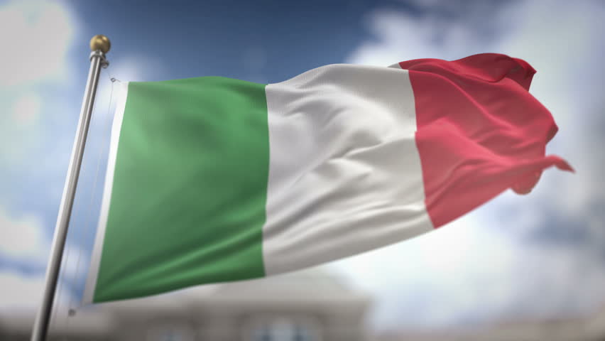 Italy Flag Waving Slow Motion Stock Footage Video (100% Royalty-free ...