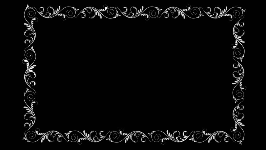 Vintage Frame Overlay With An Alpha Matte. Perfect For Wedding, Epic Or ...