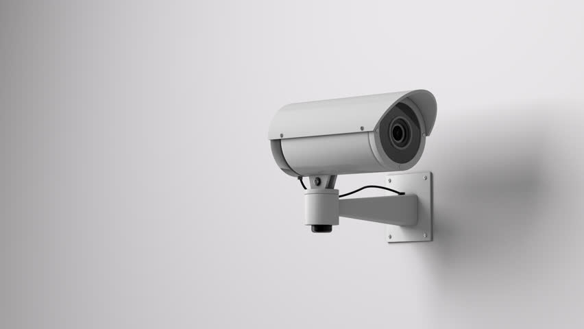 Surveillance Cctv Security Camera. 3d Stock Footage Video (100% Royalty ...