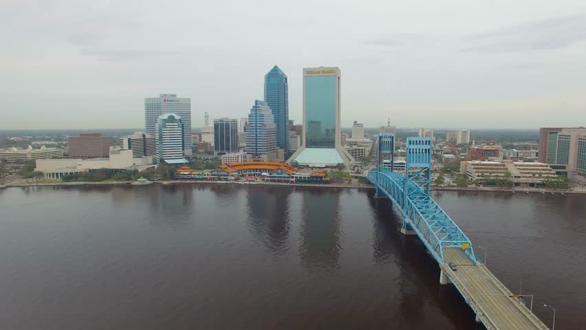 Aerial View Downtown Jacksonville