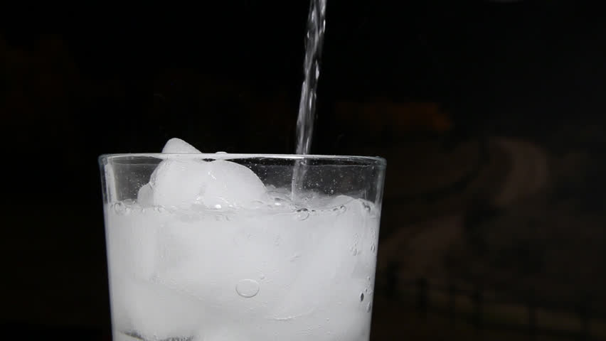 Glass of Soda Water On Video de stock (totalmente libre de regalías ...