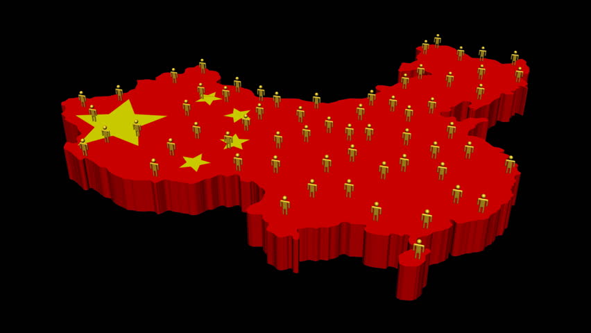 Graph On China Map Flag Animation Stock Footage Video 1028818 ...