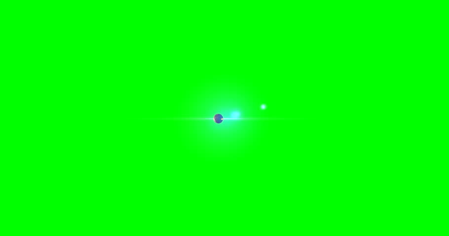 Red Light Flare Animation On Green Screen. Stock Footage Video 10664534 ...