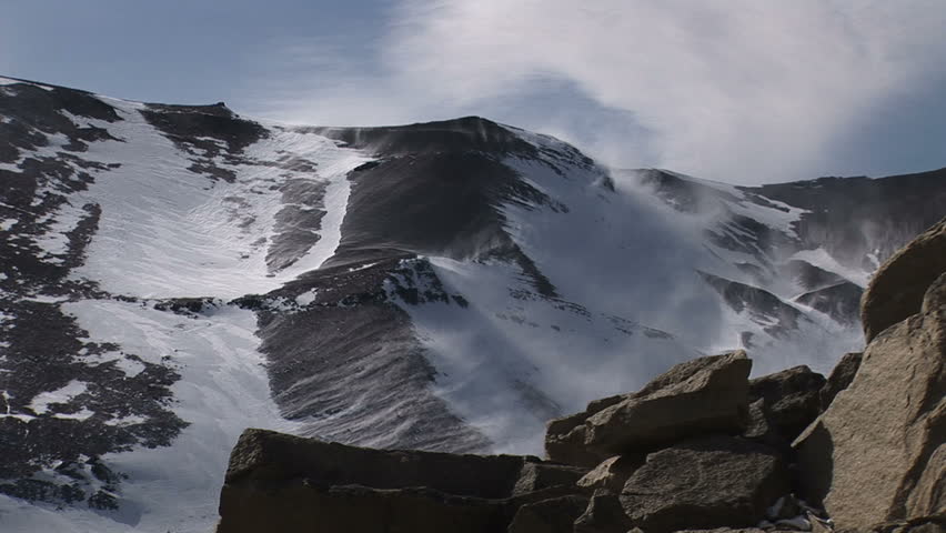 Wind Blows the Ridge of Stock Footage Video (100% Royalty-free) 2634989 ...