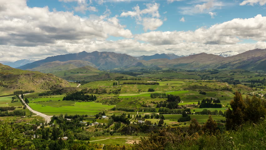 Hills and the New Zealand under the sky and clouds image - Free stock ...