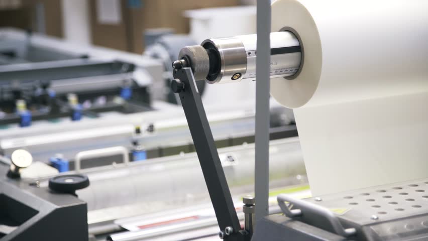 Stock video of large roll of white paper is | 26474399 | Shutterstock