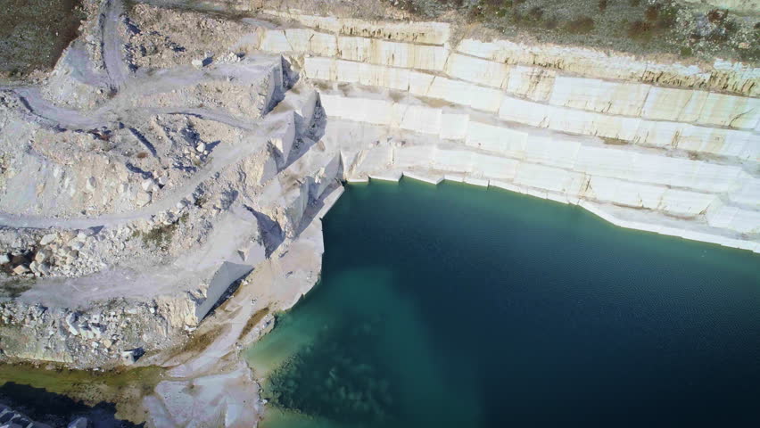 Nature In A Flooded Quarry In The Forest Stock Footage Video 33466147 ...
