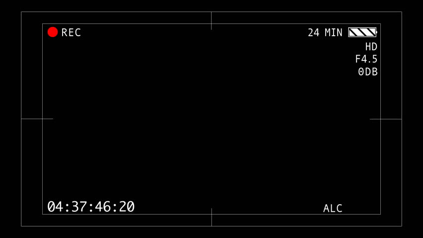 Video Camera Screen Interface. Recording Interface Stock Footage Video ...