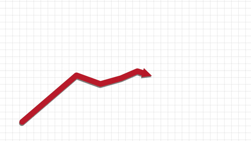Animation Of Business Or Stock Market Graph And Arrow, With Alpha ...