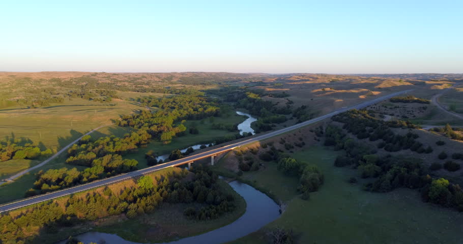 Sunrise in Nebraska landscape image - Free stock photo - Public Domain ...