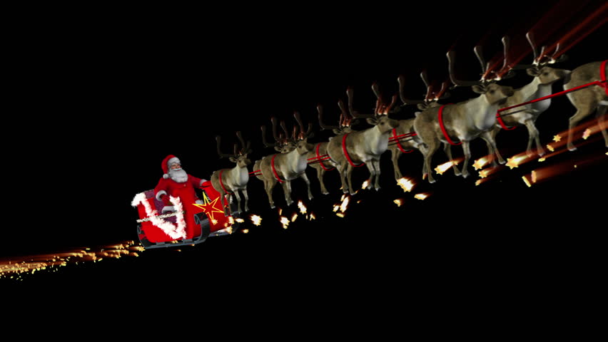 Santa Sleigh Stock Footage Video | Shutterstock