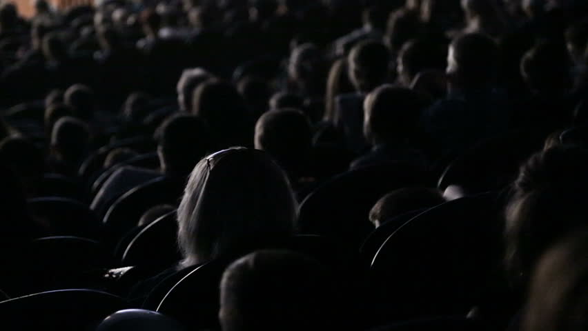 Spectators Watch the Show or Stock Footage Video (100% Royalty-free ...