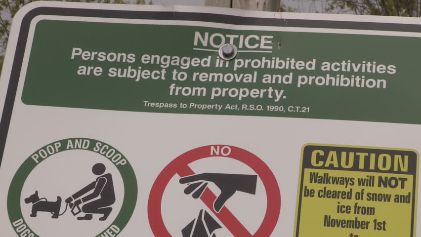 Stock Video Clip of Markham, Ontario, Canada June 2017 Bylaw Sign ...