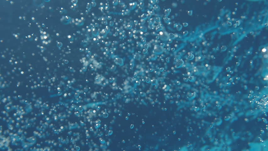 Bubbles Rising to the Surface. Stock Footage Video (100% Royalty-free ...
