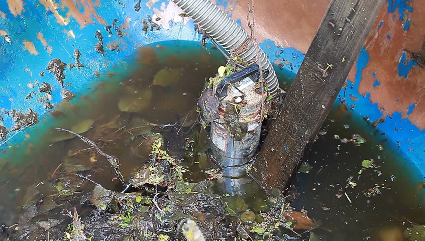 Pumping Dirty Water from the Stock Footage Video (100% Royalty-free ...