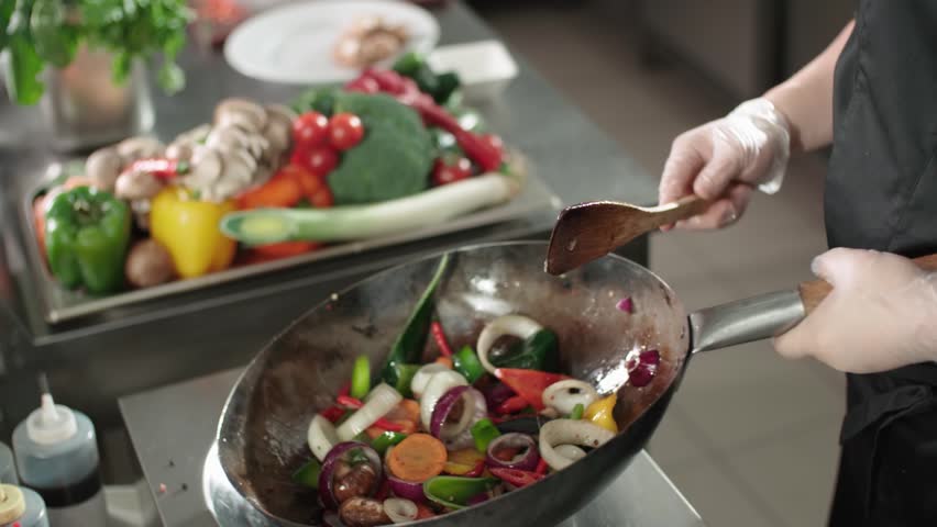 Chef Decorating Seafood Platter. Serving Food. Food Preparation. Chef ...