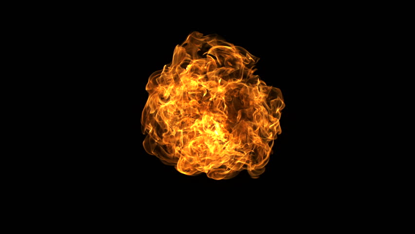 Fire Explosion Shooting With High Speed Camera, Phantom Flex. Stock ...