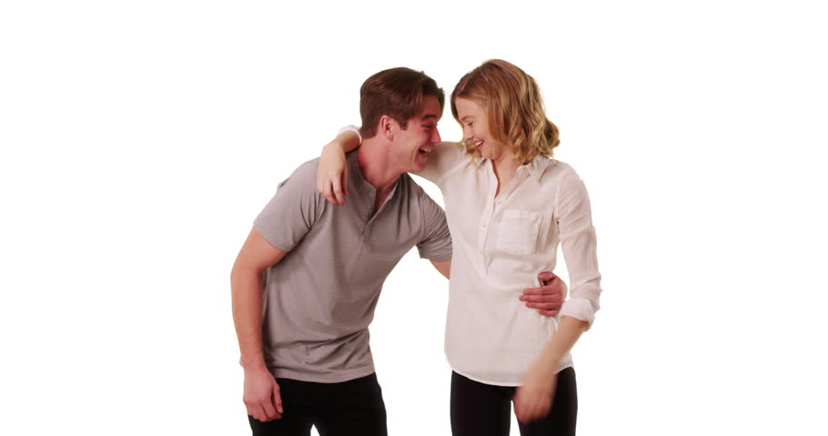 Stock video of smiling male picking up girlfriend in | 28740769 ...