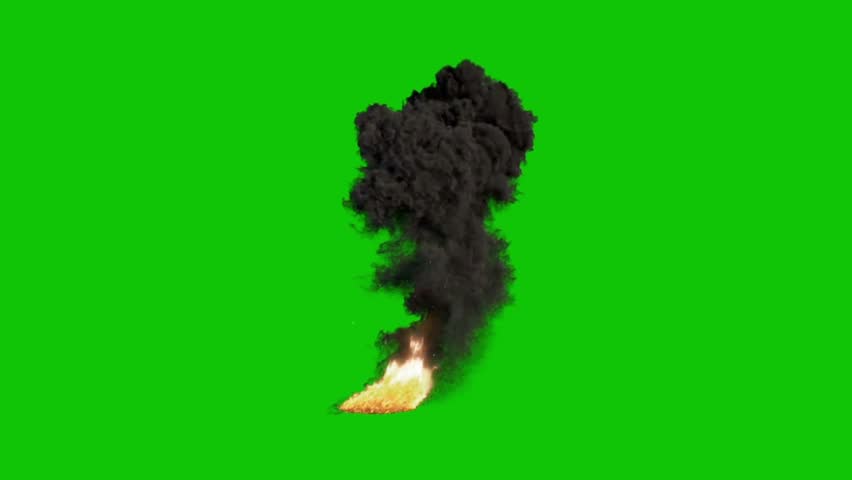 Small Explosion Bomb Green Screen 3D Rendering Animation VFX Stock ...
