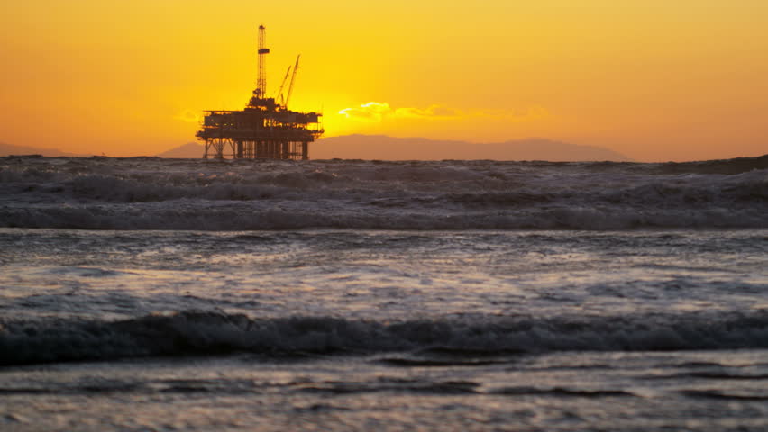 Deep Sea Offshore Industrial Oil Stock Footage Video (100% Royalty-free ...