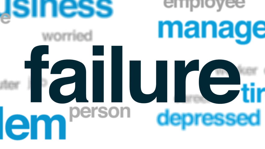 Failure Animated Word Cloud, Text Stock Footage Video (100% Royalty ...