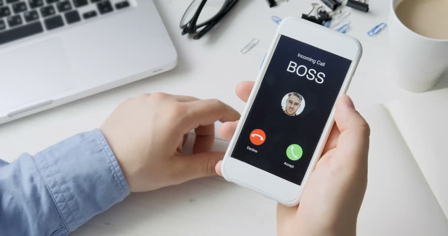 Receiving Phone Call from Boss Stock Footage Video (100% Royalty-free ...