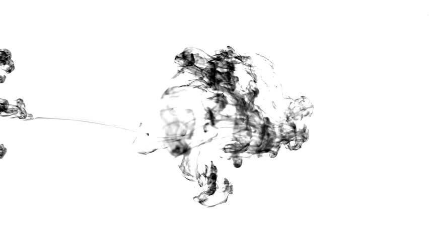 Black Ink Flowing On White Background. Stock Footage Video 2968795 ...