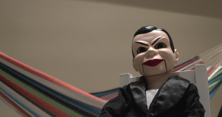 4K Halloween Scary Ventriloquist Evil Dummy Doll 5 Stock Footage Video ...