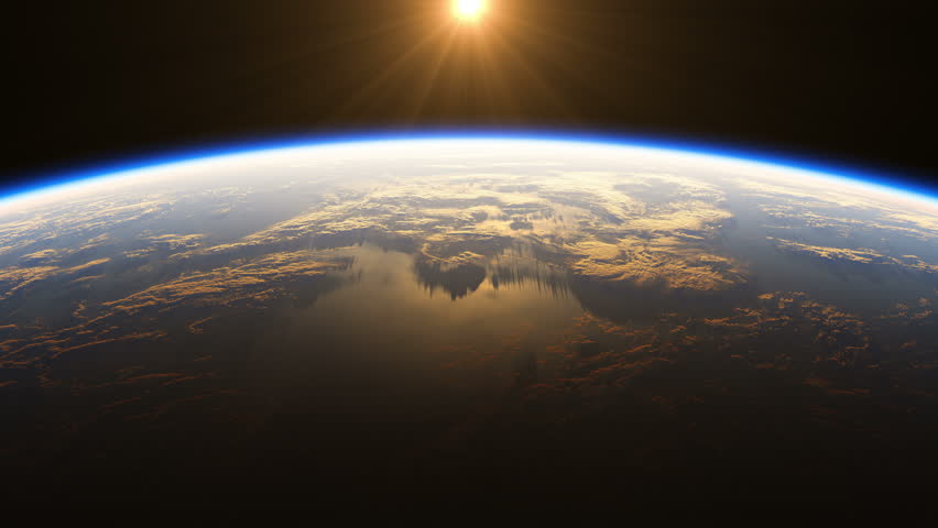 Flying Over The Earth. 3D Animation. Loop. Ultra HD. 3840x2160. Stock ...