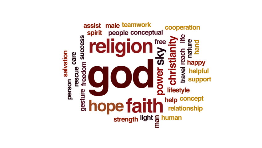 God Animated Word Cloud, Text Stock Footage Video (100% Royalty-free ...