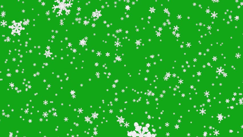 Christmas Icons Star Or Snowflake On Green Screen. Stock Footage Video ...