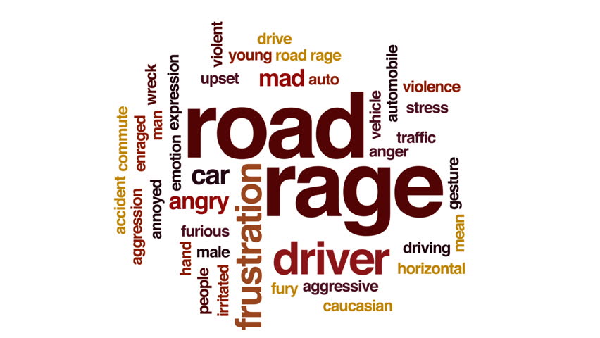 Road Rage Animated Word Cloud, Text Design Animation. Stock Footage ...