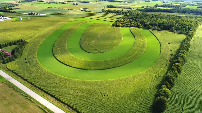 Strip Cropping on a farm image - Free stock photo - Public Domain photo ...