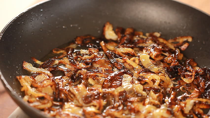 Fried Onion Arabic Comfort Food Stock Footage Video (100% Royalty-free ...